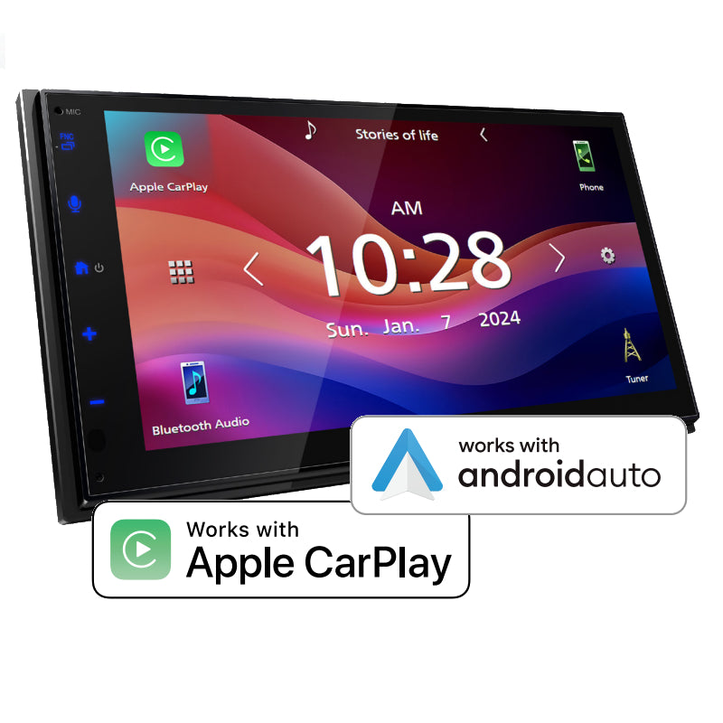 JVC KW-M690BW 6.8" Wireless CarPlay & Android Auto Stereo with Wi-Fi ...